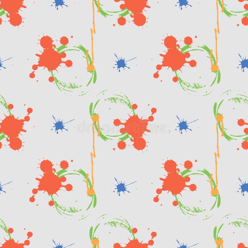 Abstract Color Splash, Seamless Pattern. Spray Paint on a Dark ...