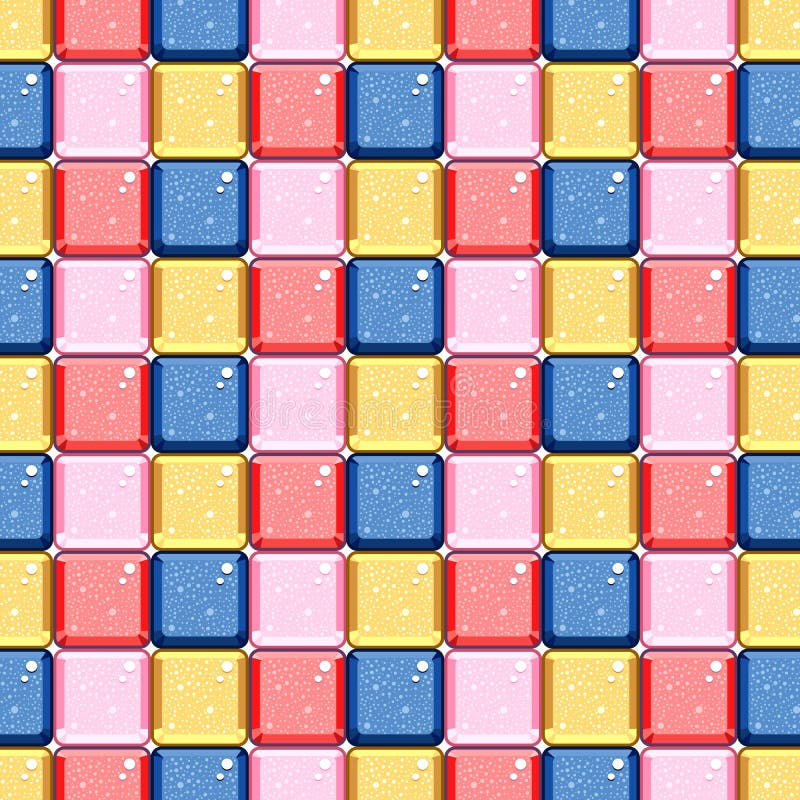 Abstract Color Square Pattern with Shine Effect Stock Illustration ...