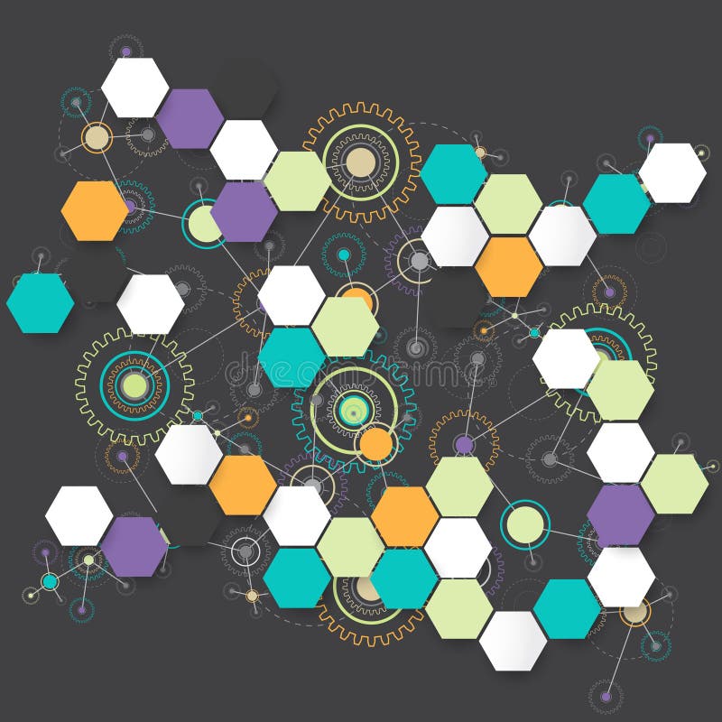 Abstract Color Technology Background Computer/technology Theme Stock ...