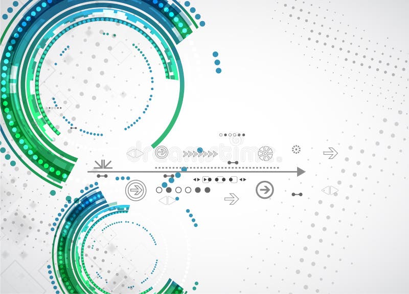 Abstract Color Technology Background Computer/technology Theme Stock ...