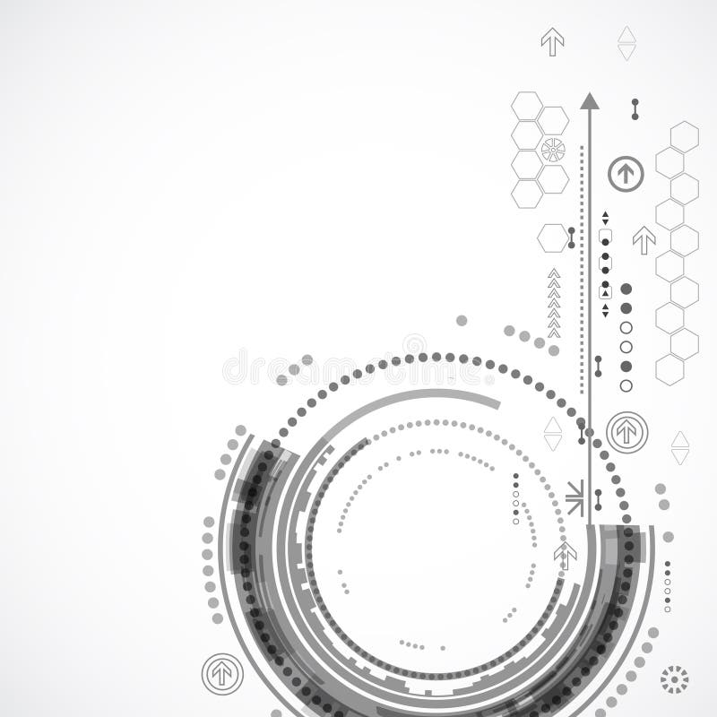 Grey tech background stock vector. Illustration of computer - 30341984