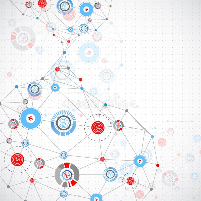 Abstract Color Technology Background Computer/technology Theme Stock ...