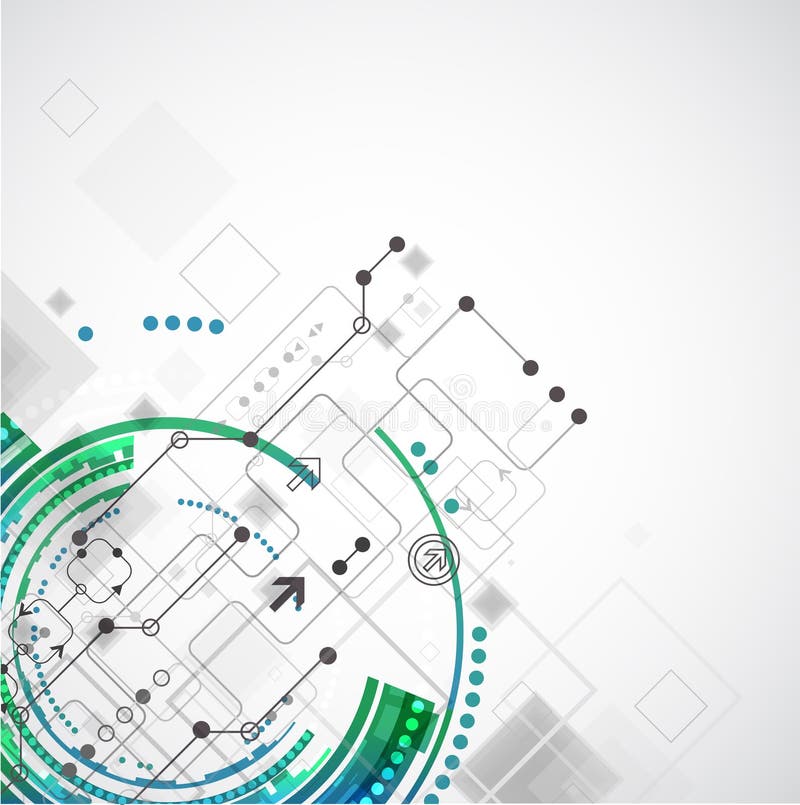 Abstract Color Technology Background Computer/technology Theme Stock ...