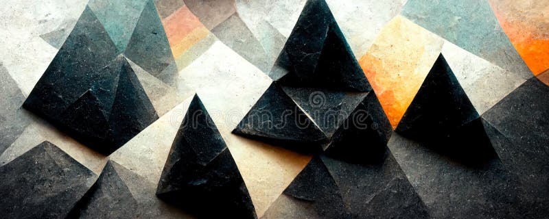 Abstract Color Texture. Modern Futuristic Polygonal Pattern Stock Photo ...