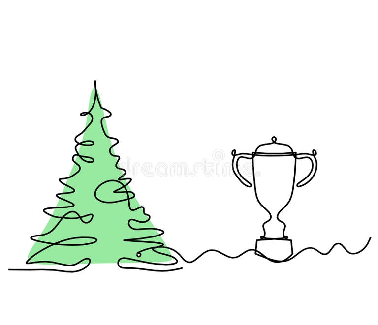 Trophy Cup Continuous Line Drawing Stock Photos - Free & Royalty-Free ...