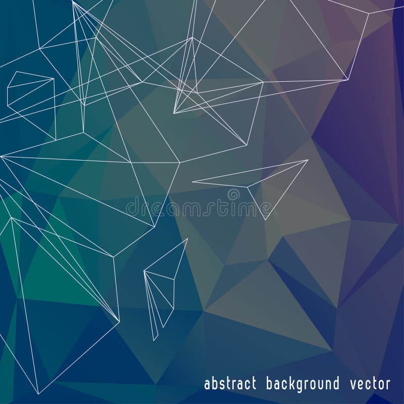 Abstract Color Triangle Background Stock Vector - Illustration of shape ...