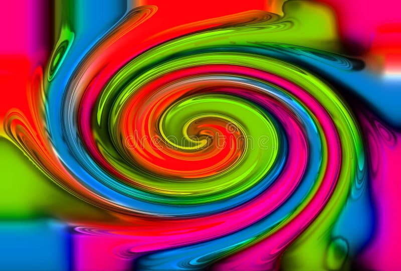 Abstract Color Twirl Background Stock Illustration - Illustration of ...