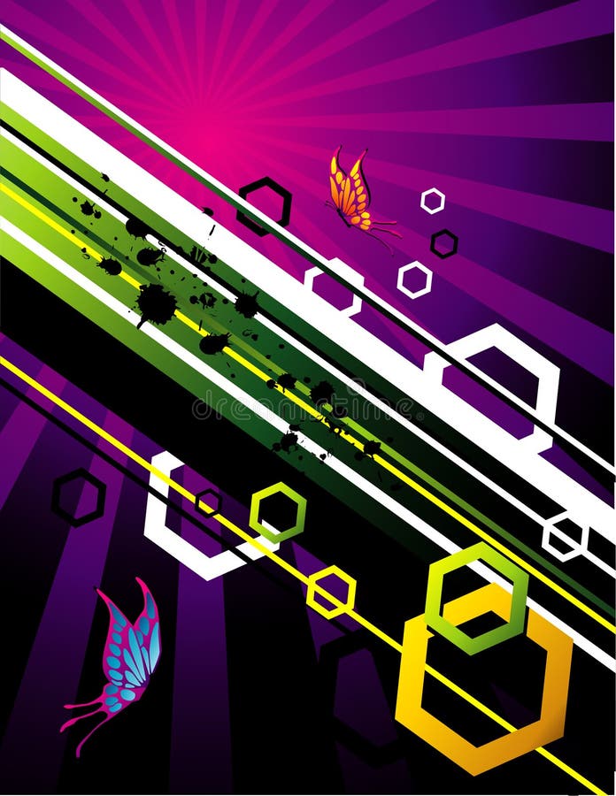 Abstract Color Vector Illustration Stock Vector - Illustration of lines ...