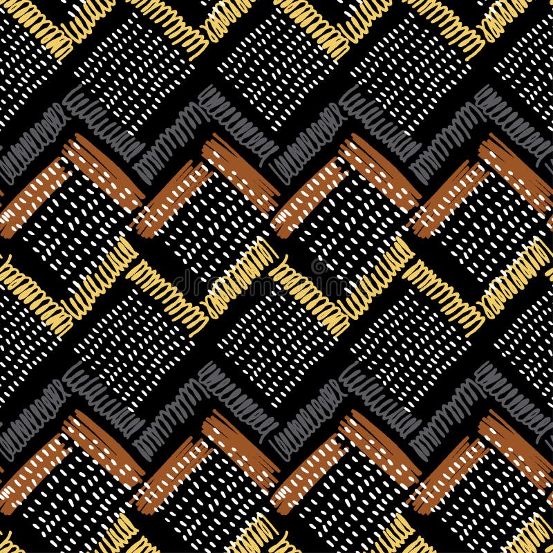 Abstract Color Vector Seamless Pattern Stock Vector - Illustration of ...