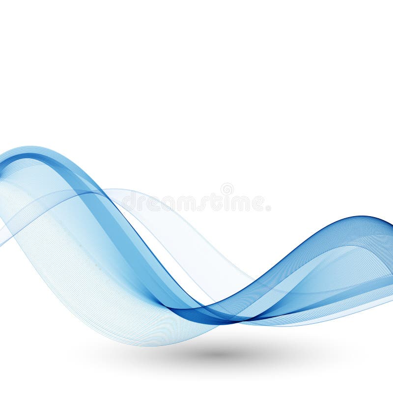 Abstract Color Wave Blue Wave. Stock Vector - Illustration of layout ...