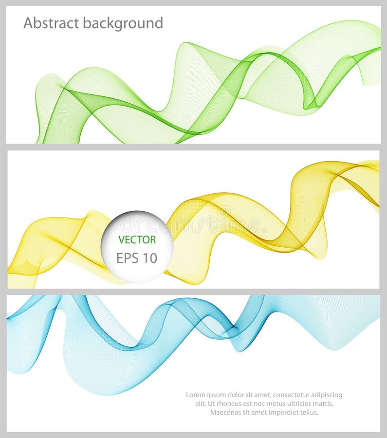 Abstract Color Wave Design Element Stock Vector - Illustration of ...