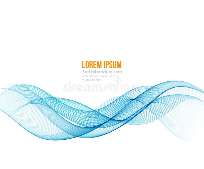 Abstract Color Wave Design Element Stock Vector - Illustration of blue ...