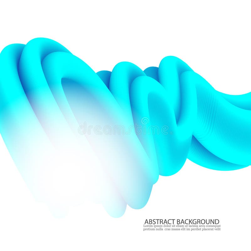 Abstract Color Wave Design Element Blue Wave Vector Eps 10 Stock