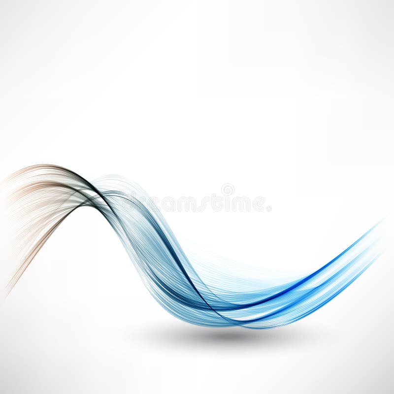 Abstract Color Wave Design Element. Blue Wave Stock Vector ...