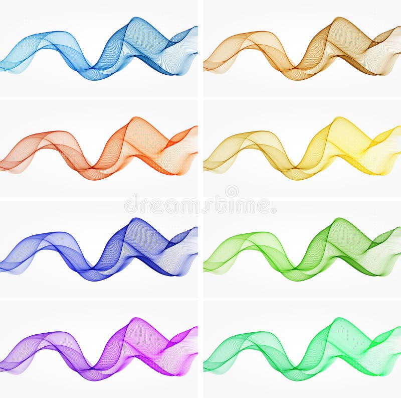 Abstract Color Wave Design Element Stock Vector - Illustration of ...