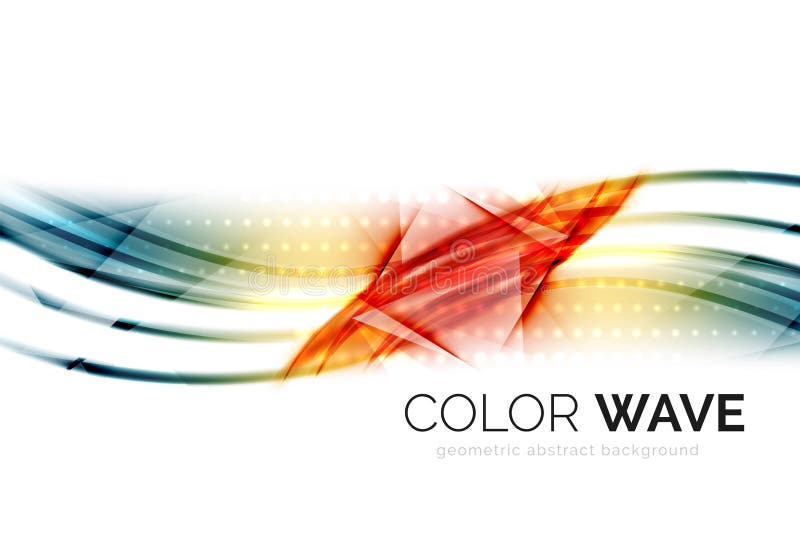 Abstract Color Wave Design Element Stock Vector Illustration Of Flow