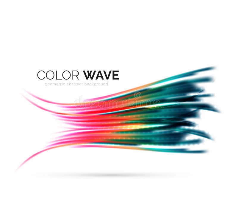 Abstract Color Wave Design Element Stock Vector - Illustration of ...