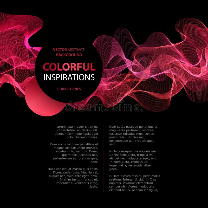 Abstract Color Wave Design Element Stock Vector Illustration Of
