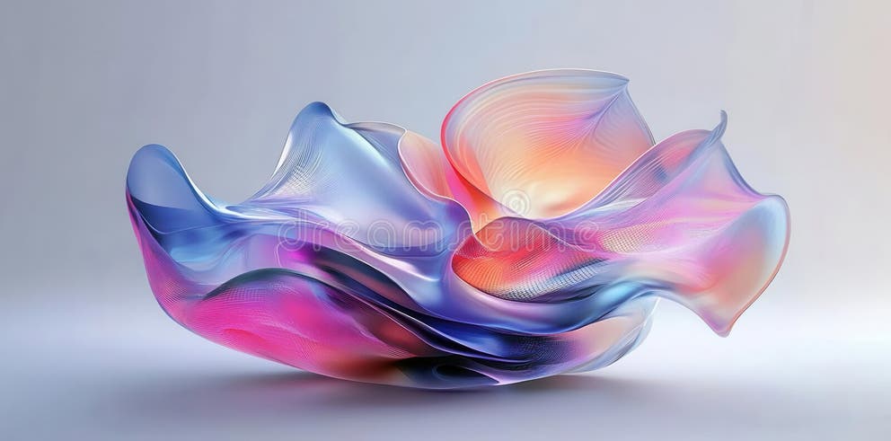 Abstract Color Waves Form an Unique Optical Illusion for an Artistic ...