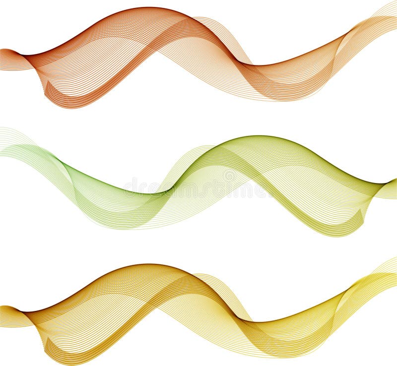 Abstract color waves stock illustration. Illustration of line - 67407230