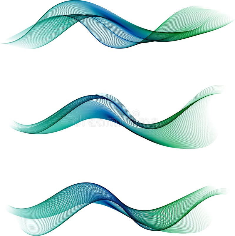 Abstract color waves stock illustration. Illustration of abstract ...
