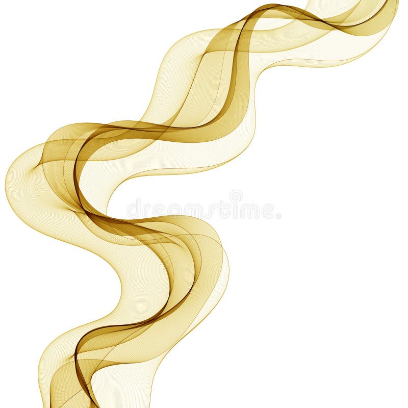 Abstract Color Waves Isolated On White Background Eps 10 Stock