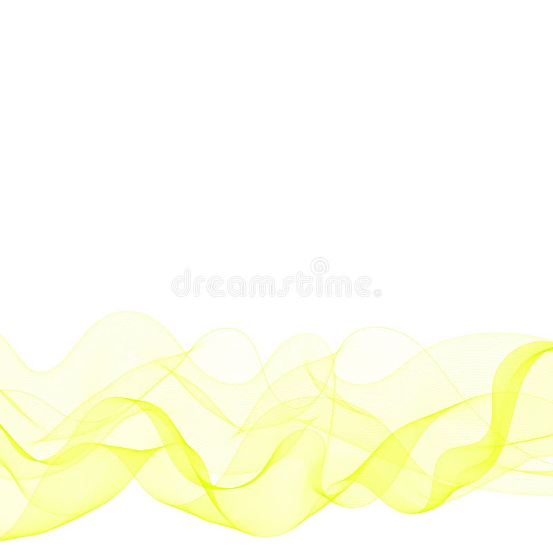 Abstract Color Waves Isolated On White Background Eps 10 Stock