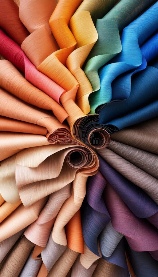 Abstract Color Wheel Spectrum of Leather Samples in a Captivating ...