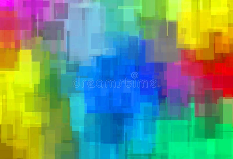 Abstract Colored Background with Geometric Objects Stock Illustration ...