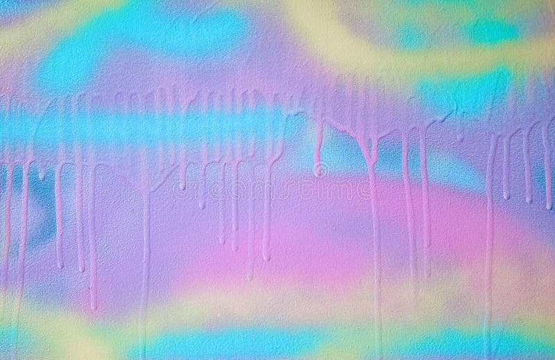 Abstract Colored Background. Multi-colored Drips of Paint on a Colored ...