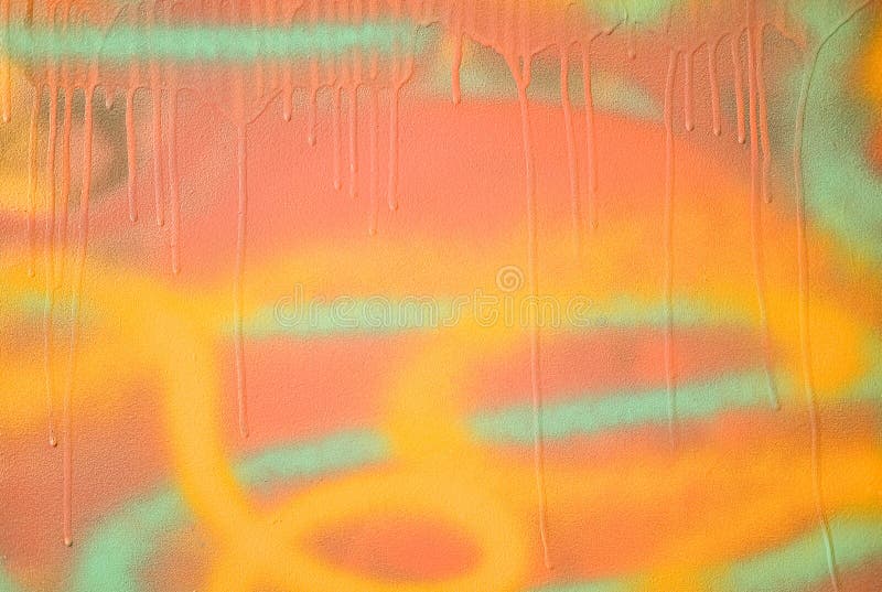 Abstract Colored Background. Multi-colored Drips of Paint on a Colored ...