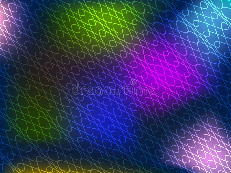 Abstract Colored Background with Sinuous Lines. Vector Illustration ...