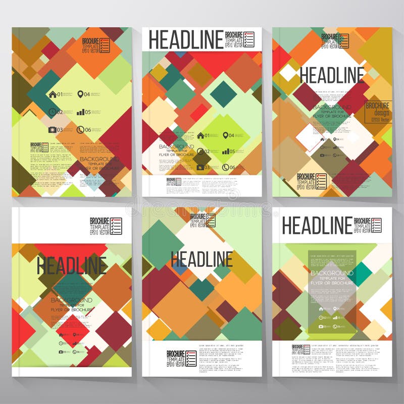 Abstract Colored Background, Square Design Vector Stock Vector ...