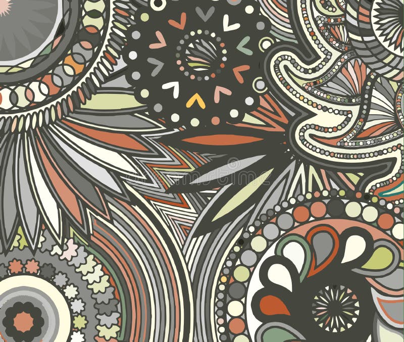 Abstract Colored Background from a Variety of Patterns Stock Vector ...