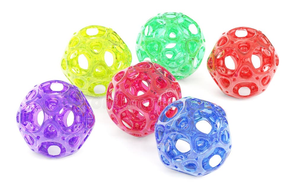 Abstract colored balls stock illustration. Illustration of curved ...