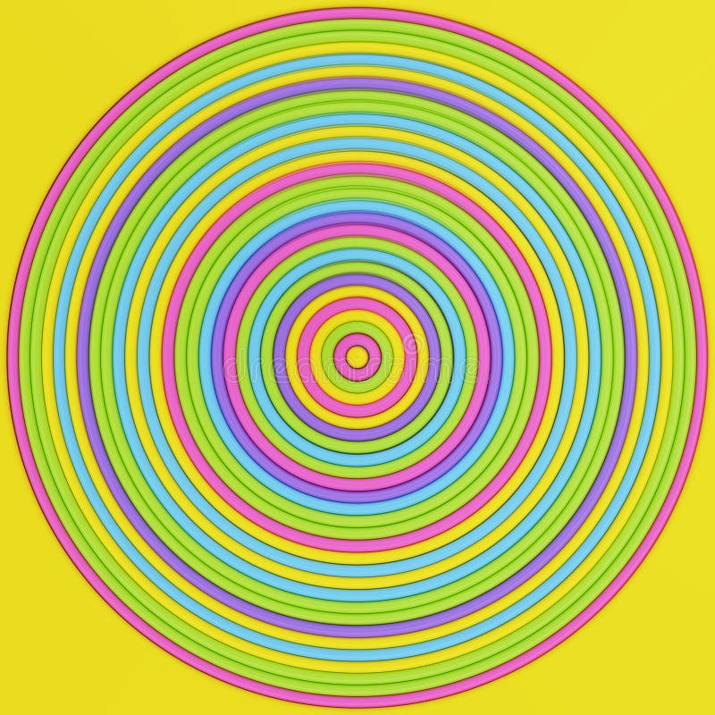 Abstract Colored Circle Lines Stock Image - Image of dynamic, gradient ...