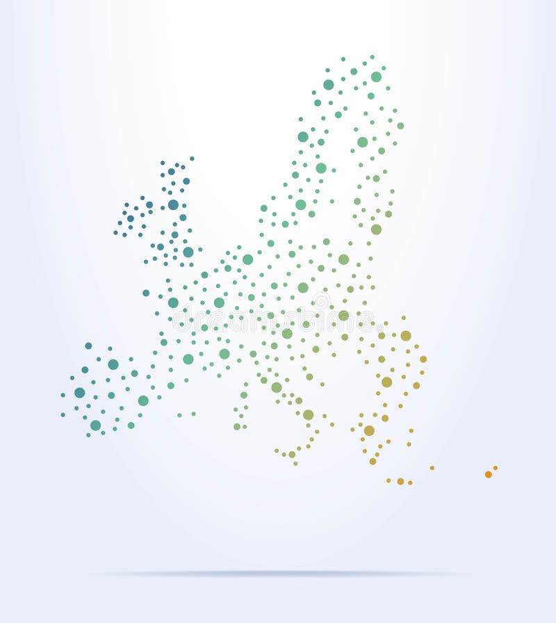 Abstract EU map stock illustration. Illustration of europe - 114862884