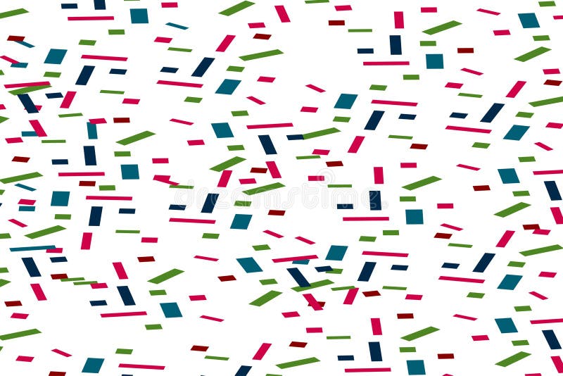 Abstract Colored Falling Confetti Isolated on White Background Vector ...