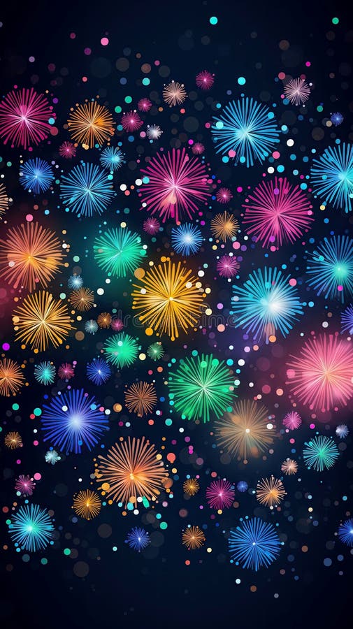 Abstract Colored Firework Background Celebration and Anniversary ...