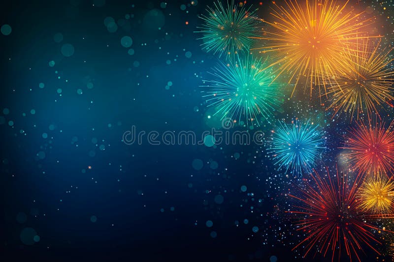 Abstract Colored Firework Background with Free Space Stock Photo ...