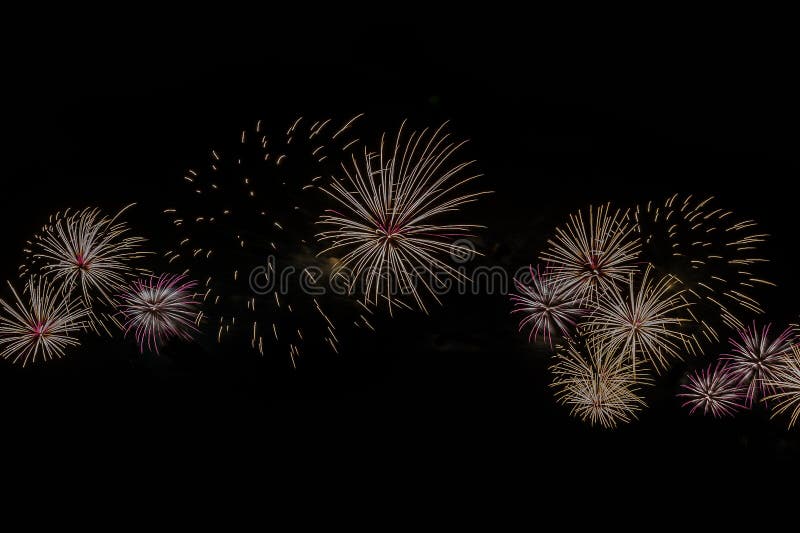 Abstract Colored Firework Background with Free Space for Text. Stock ...