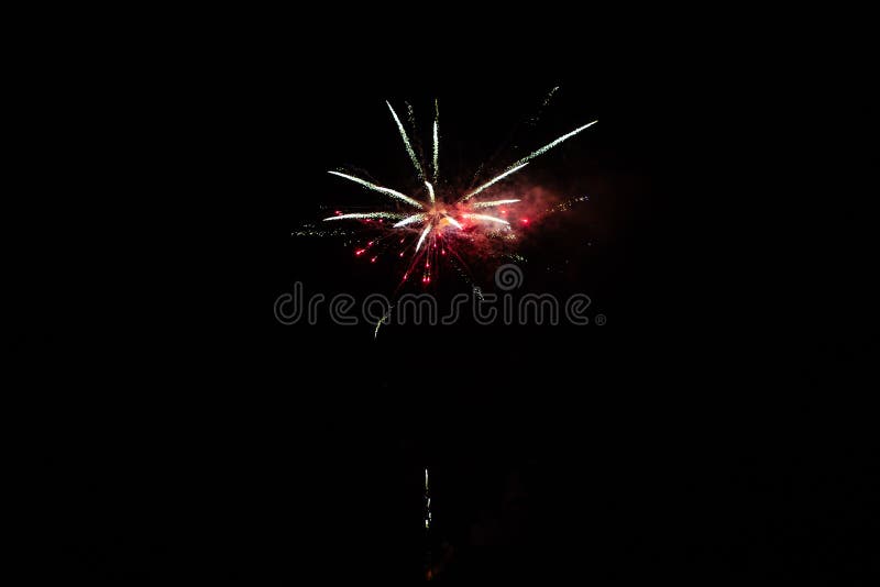 Eight Colorful Fireworks on Black Background Stock Photo - Image of ...
