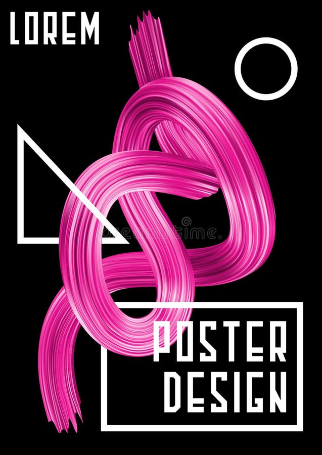 Abstract Colored Fluid Flow Poster. 3D Vector Design for Party Event ...
