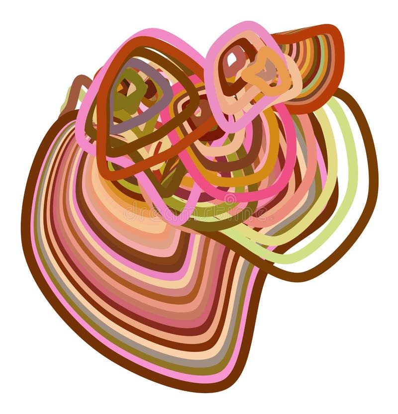 Abstract Colored Geometric Path Lines Pattern. Paths, Surface ...