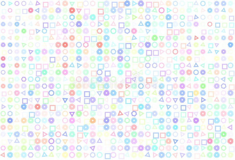 Pattern of Shape Illustrations Background. Stock Vector - Illustration ...