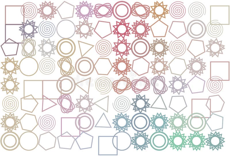Abstract Colored Mixed Shape Pattern. Texture, Tile, Illustration & Web ...