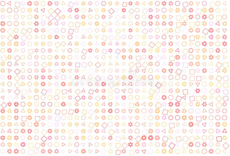 Pattern of Shape Illustrations Background. Stock Vector - Illustration ...