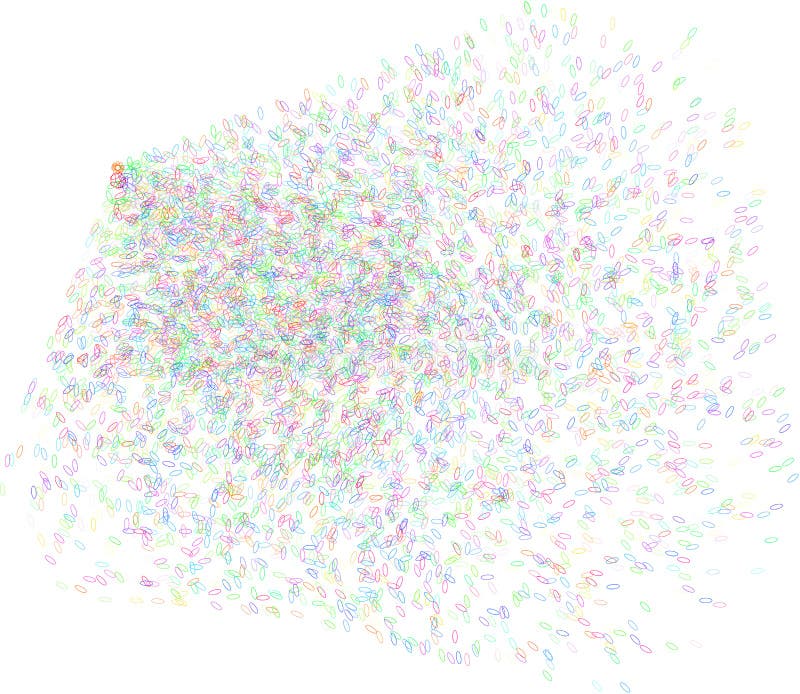 Abstract Colored Motion Particle Or Random Shape Pattern Effect Backdrop Mosaic And Vector