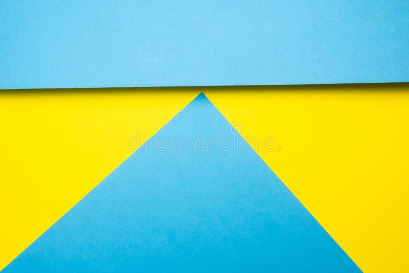 Abstract Colored Paper Blue Yellow Background Stock Image - Image of ...