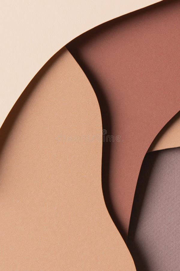 Abstract Colored Paper Texture Background. Minimal Paper Cut Style ...